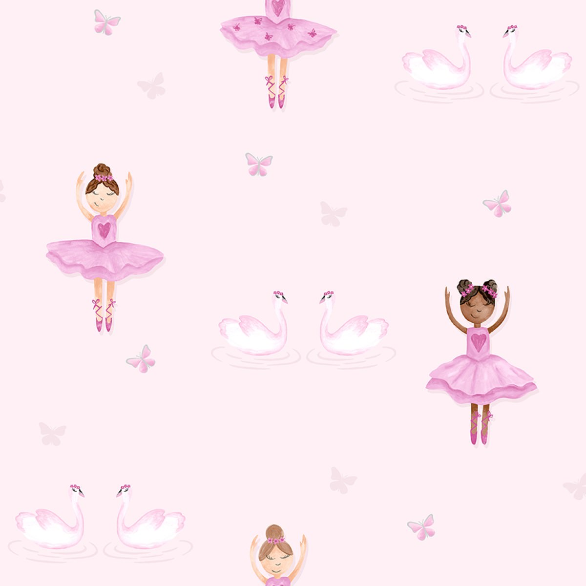 Holden Decor Make Believe Ballerina Dancer Pink Wallpaper 12460 - Intu ...