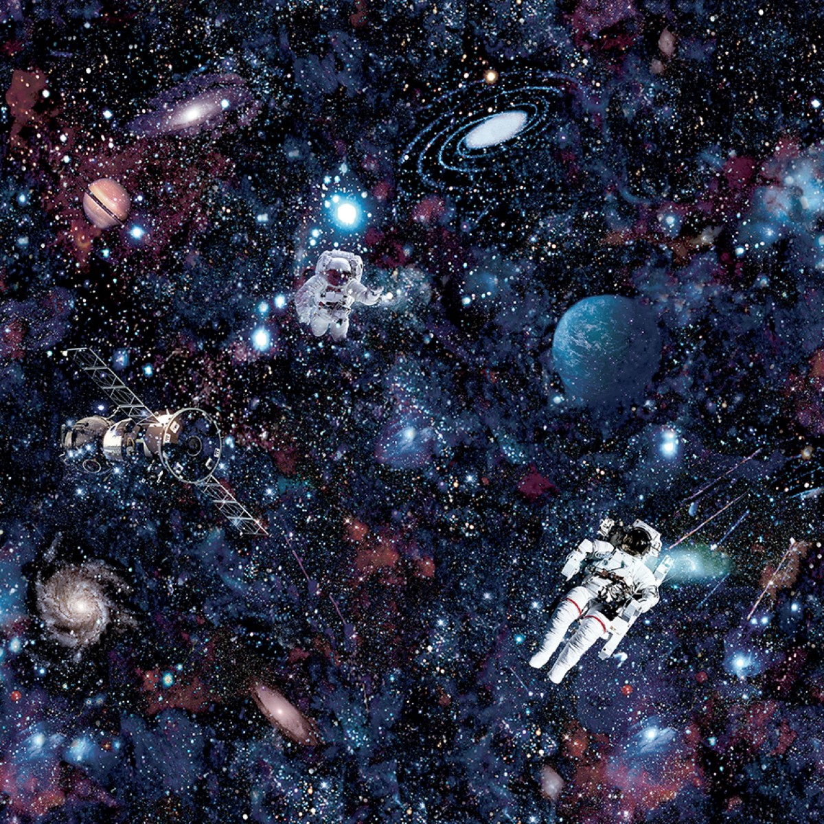 Holden Decor Intergalactic Space Black Wallpaper 12500 - Intu-DIY ...