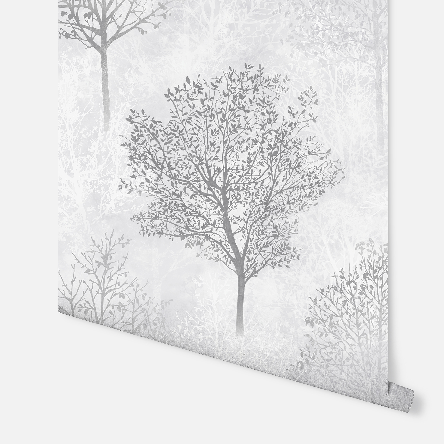 Arthouse Wonderland Tree Mono Wallpaper - Intu-DIY - Wallpaper & Paint