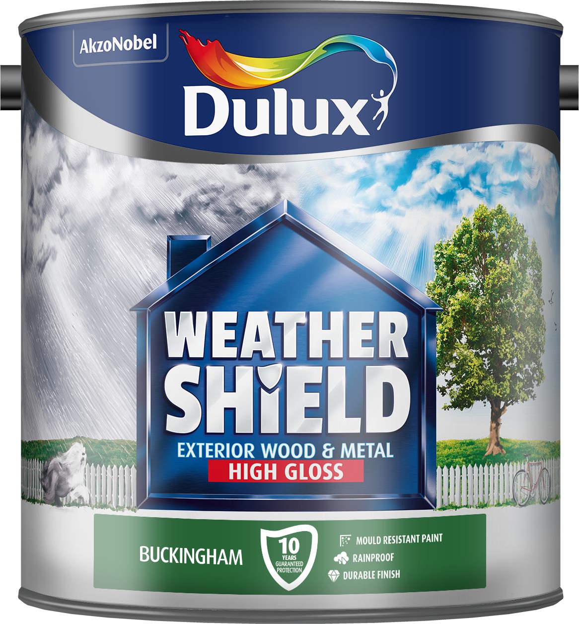 Dulux Weathershield Exterior Paint Gloss 2.5L Buckingham - Intu-DIY ...