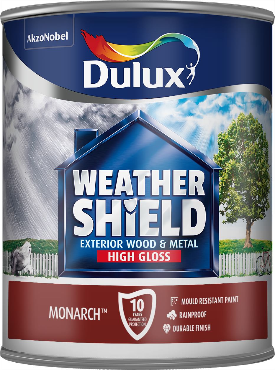 Dulux Weathershield Exterior Paint Gloss 750ml Monarch - Intu-DIY ...