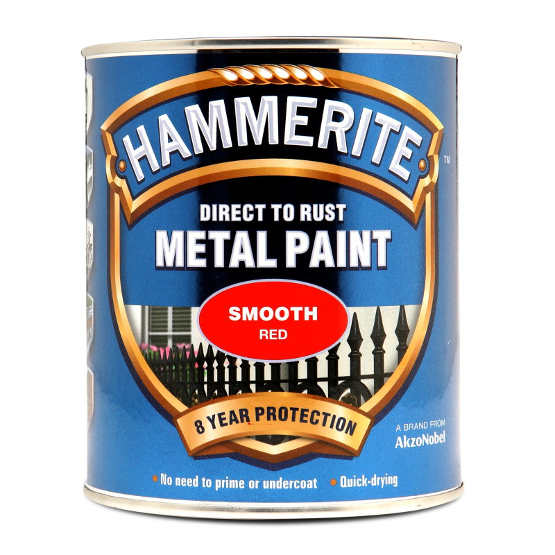 Hammerite Direct to Rust Smooth Metal Paint 750ml Red - Intu-DIY ...