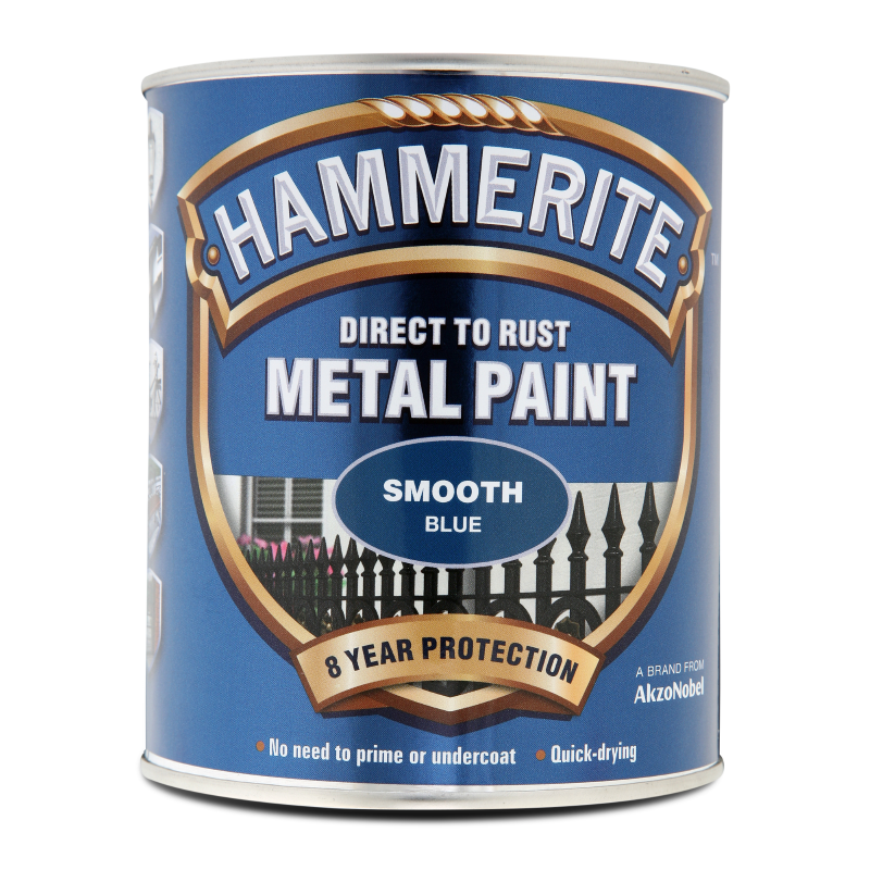 Hammerite Direct to Rust Smooth Metal Paint 750ml Blue - Intu-DIY ...