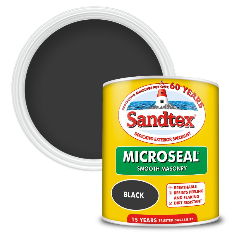 Sandtex 1L Ultra Smooth Masonry Paint Black - Intu-DIY - Wallpaper ...