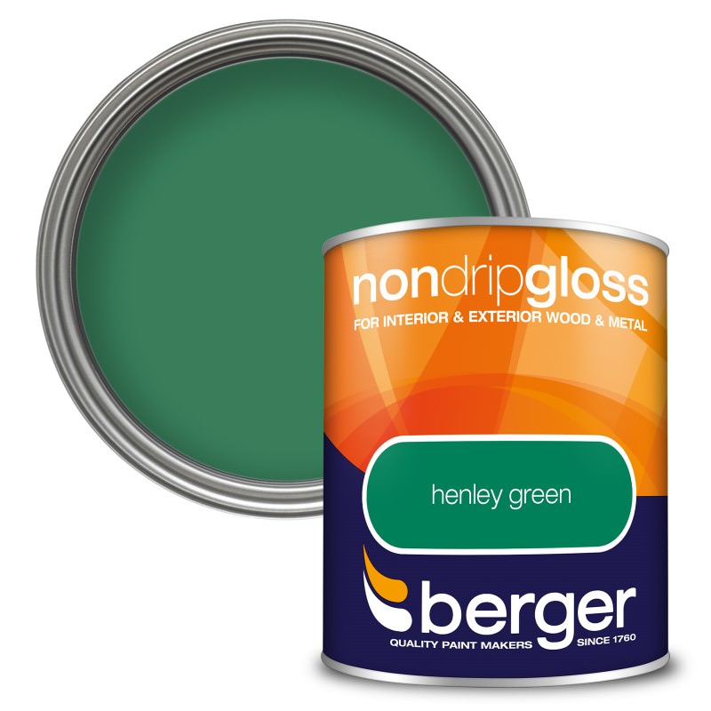 Berger 750ml Non Drip Gloss Henley Green - Intu-DIY - Wallpaper ...