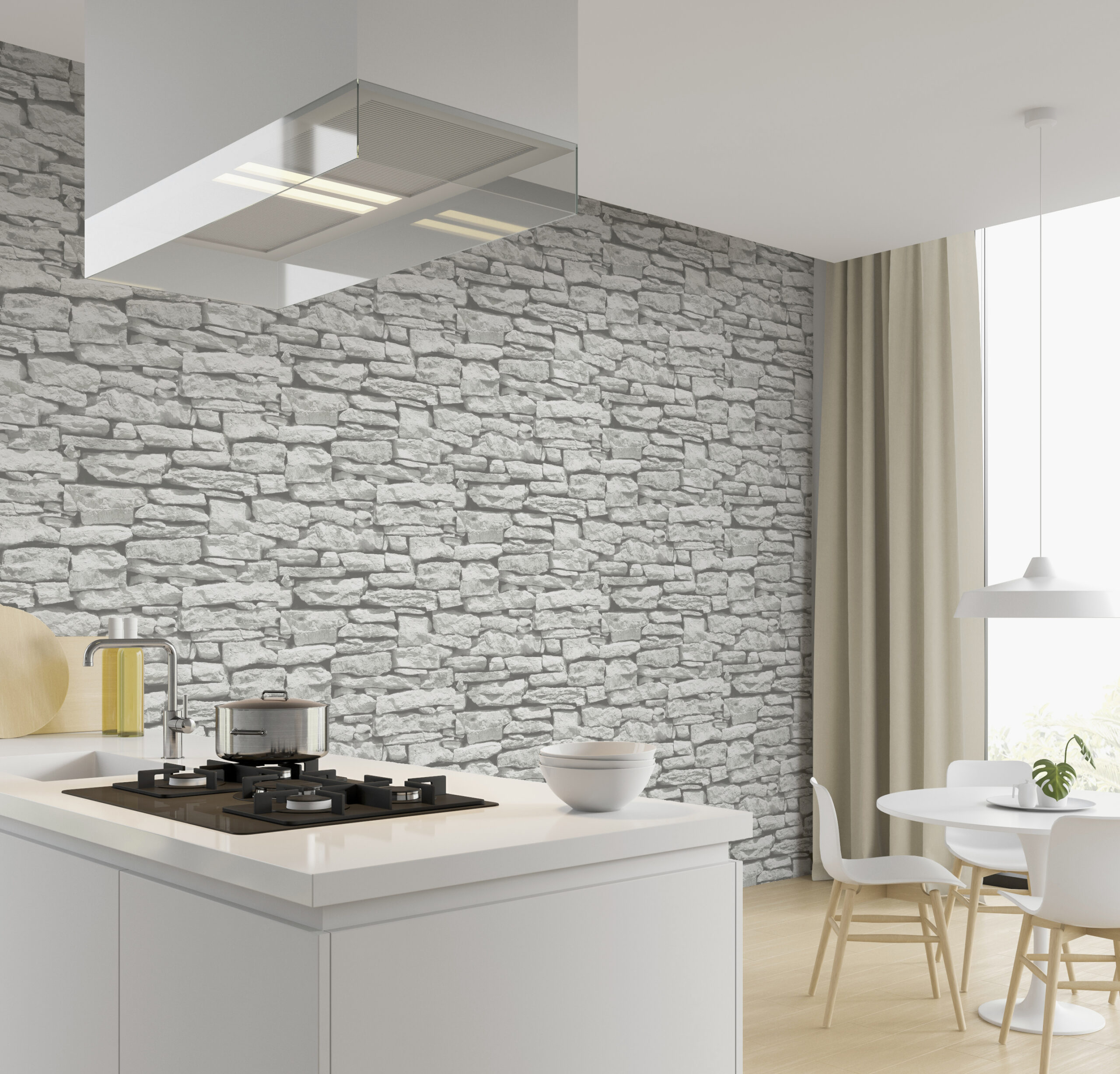 Arthouse Moroccan Wall White Wallpaper - Intu-DIY - Wallpaper & Paint