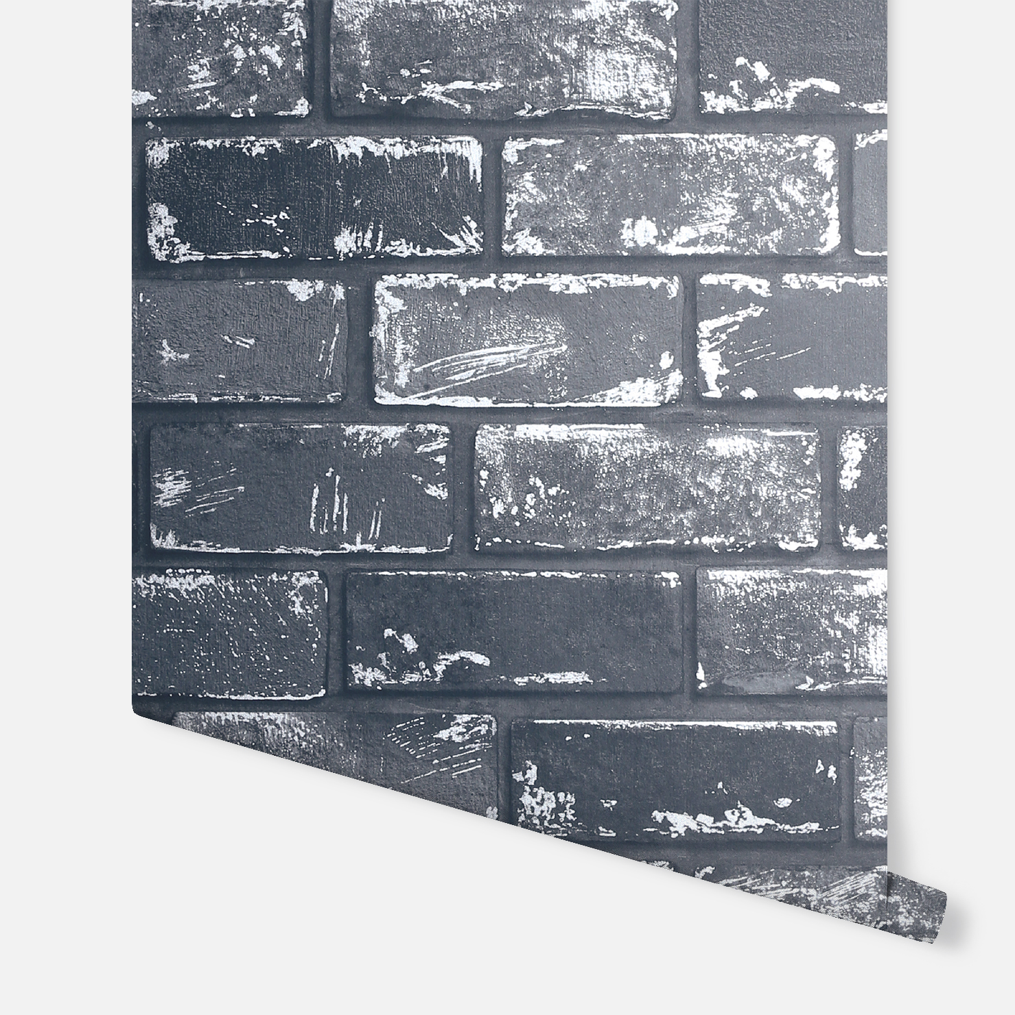 Arthouse Metallic Brick Black / Silver Wallpaper - Intu-DIY - Wallpaper ...