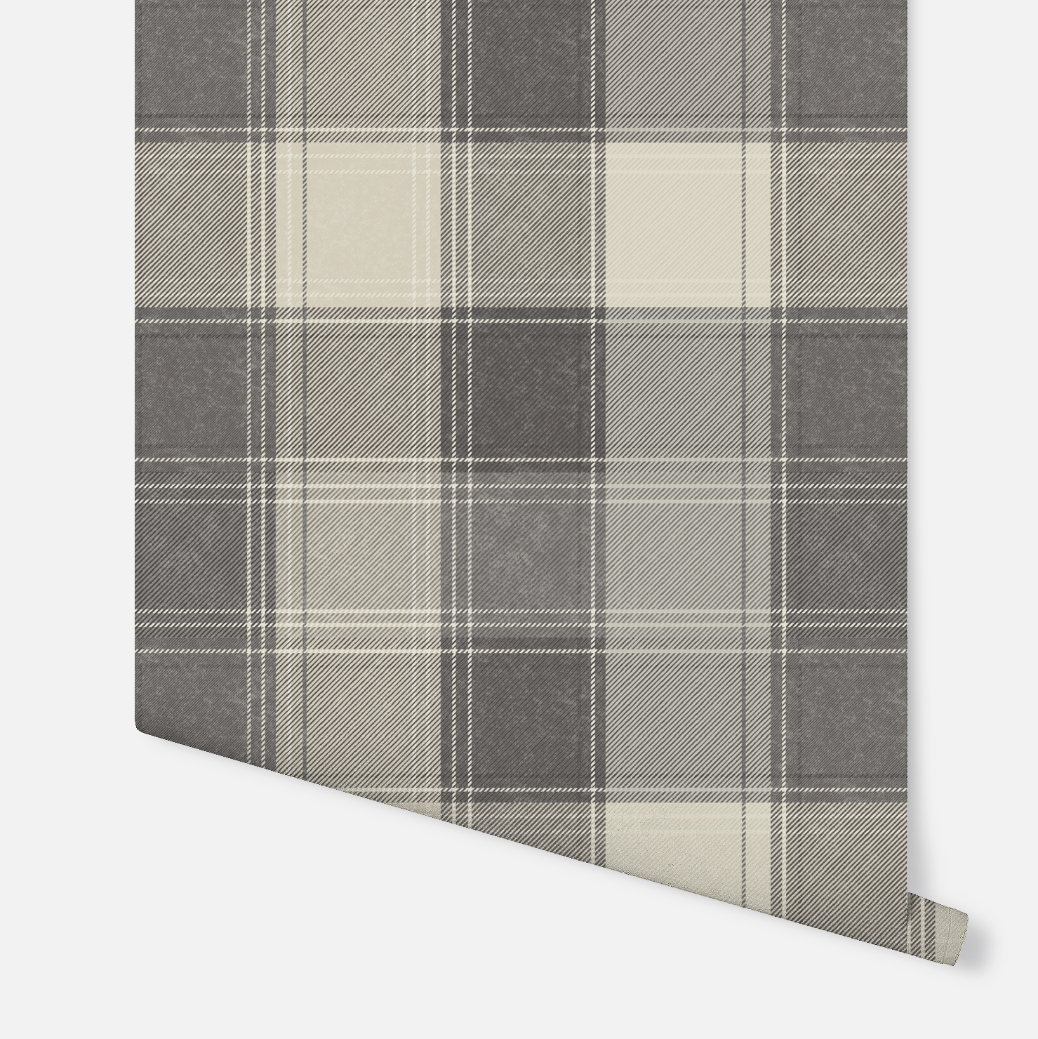 Arthouse Country Check Mono Wallpaper - Intu-DIY - Wallpaper & Paint