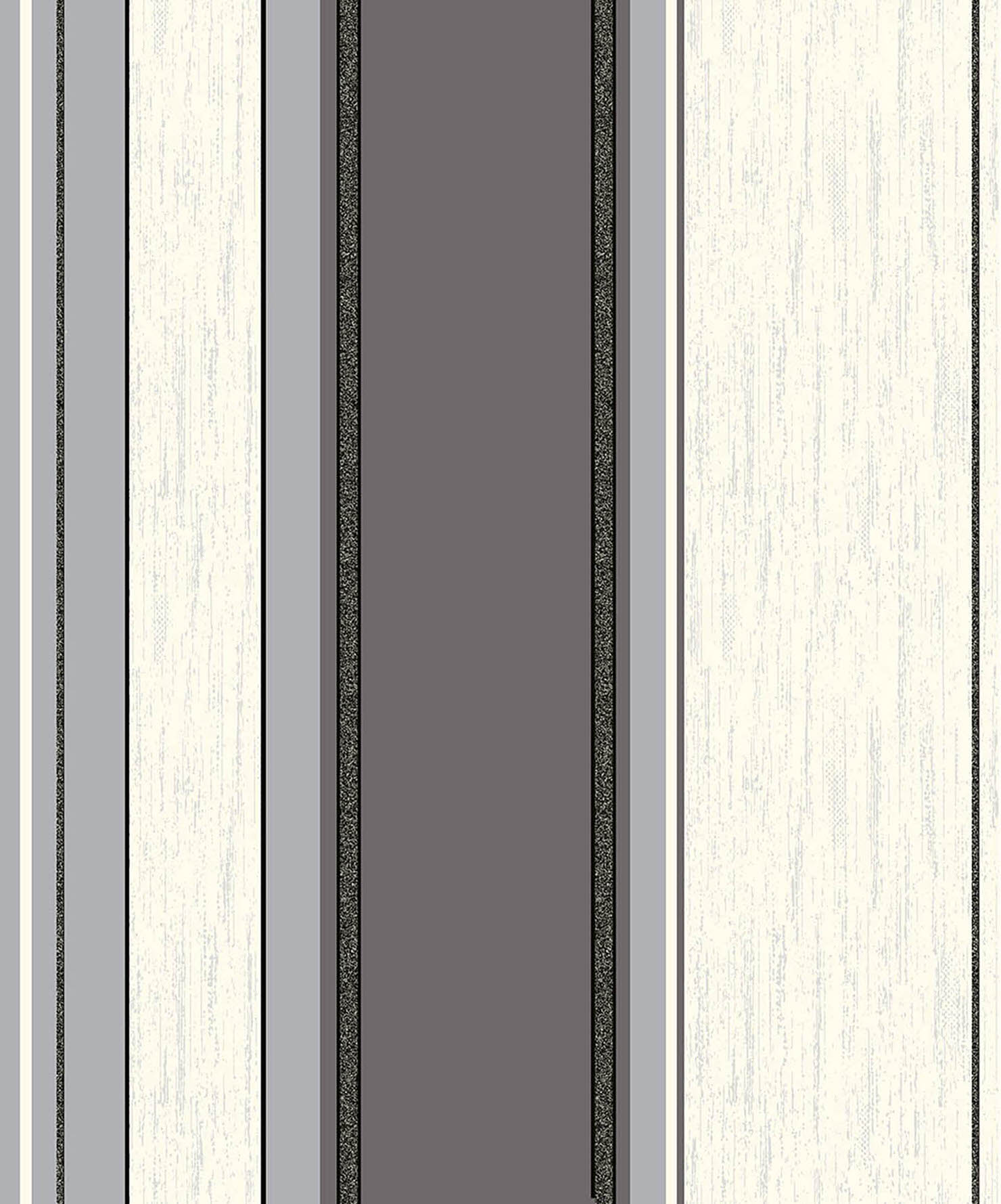 Crown Vymura Synergy Stripe Black & Silver Wallpaper - Intu-DIY ...