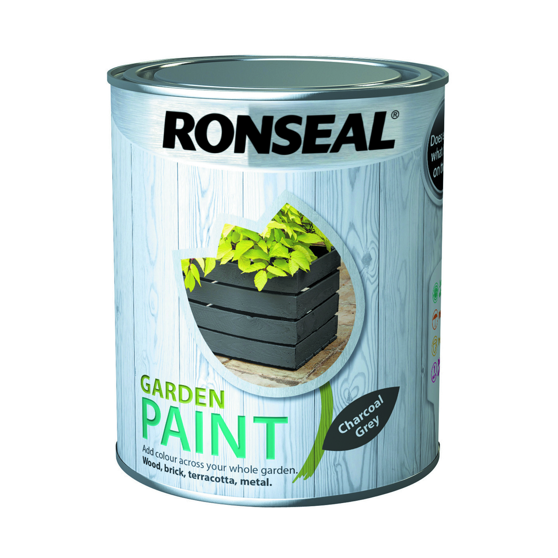 Ronseal Outdoor Garden Paint 750ml Charcoal Grey - Intu-DIY - Wallpaper ...