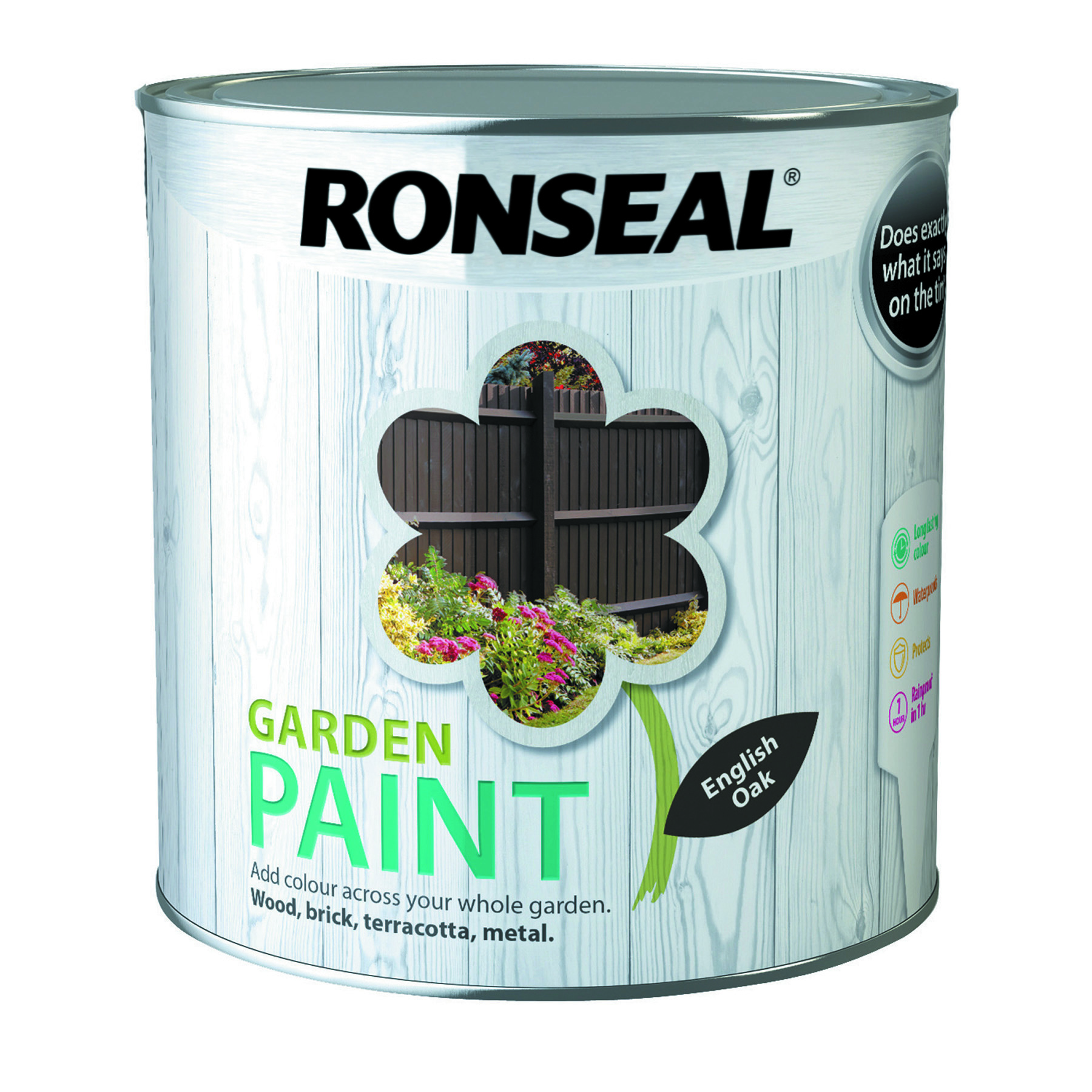 Ronseal Outdoor Garden Paint 2.5L English Oak - Intu-DIY - Wallpaper ...