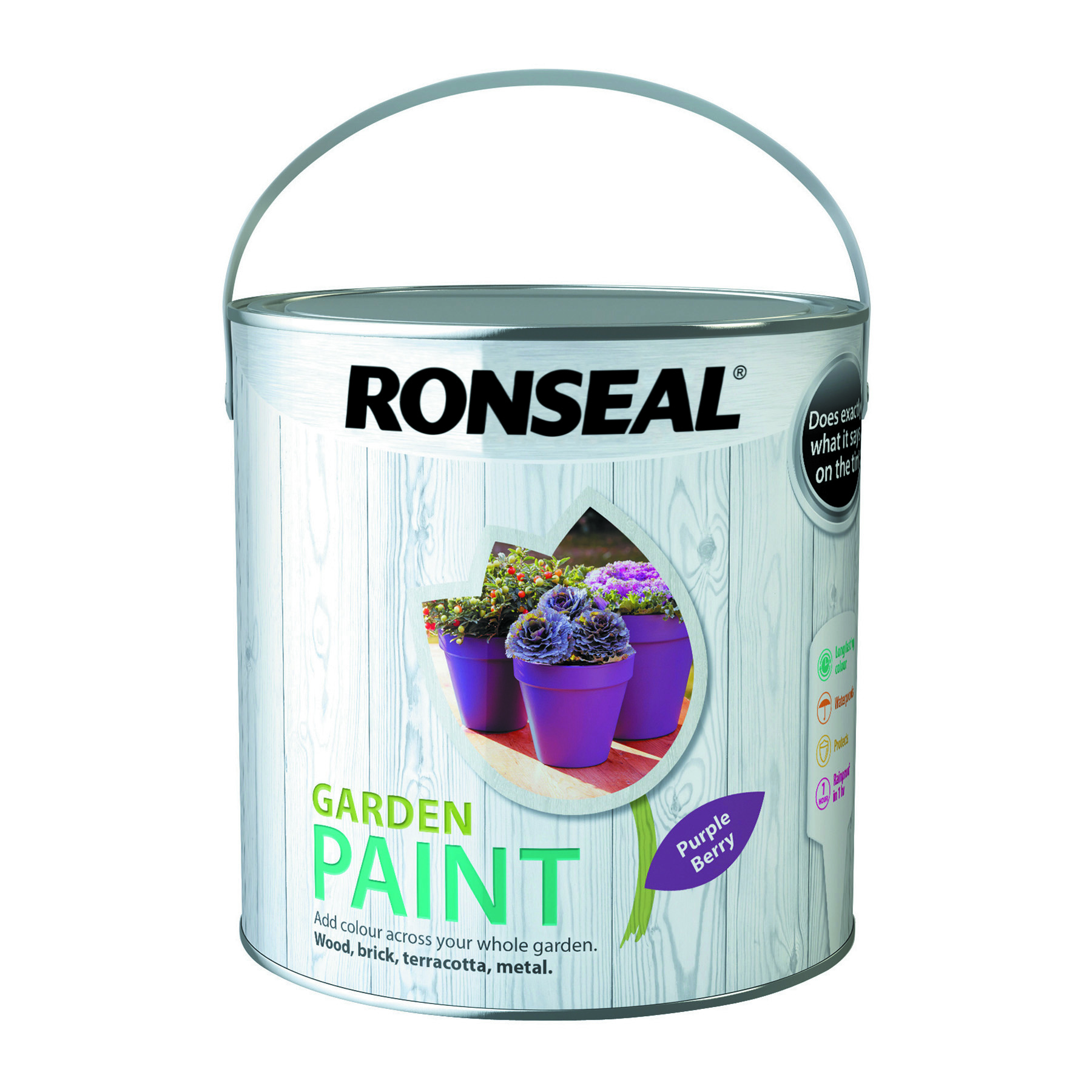 Ronseal Outdoor Garden Paint 2.5L Purple Berry - Intu-DIY - Wallpaper ...