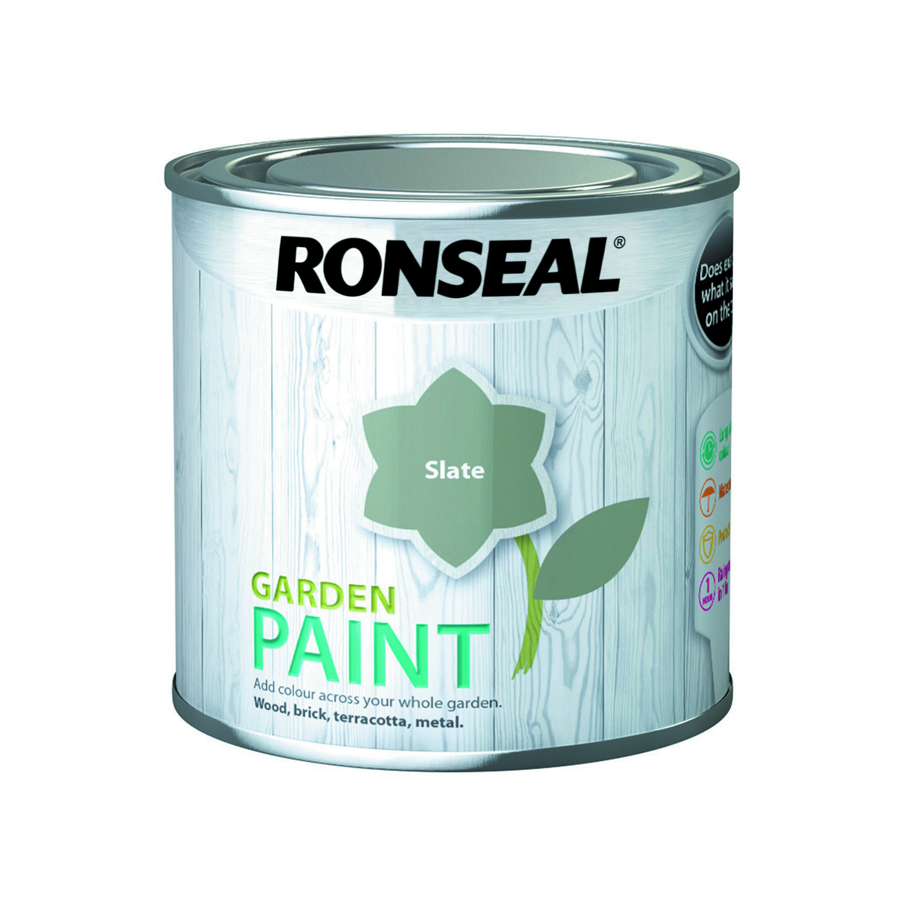 Ronseal Outdoor Garden Paint 250ml Slate - Intu-DIY - Wallpaper ...
