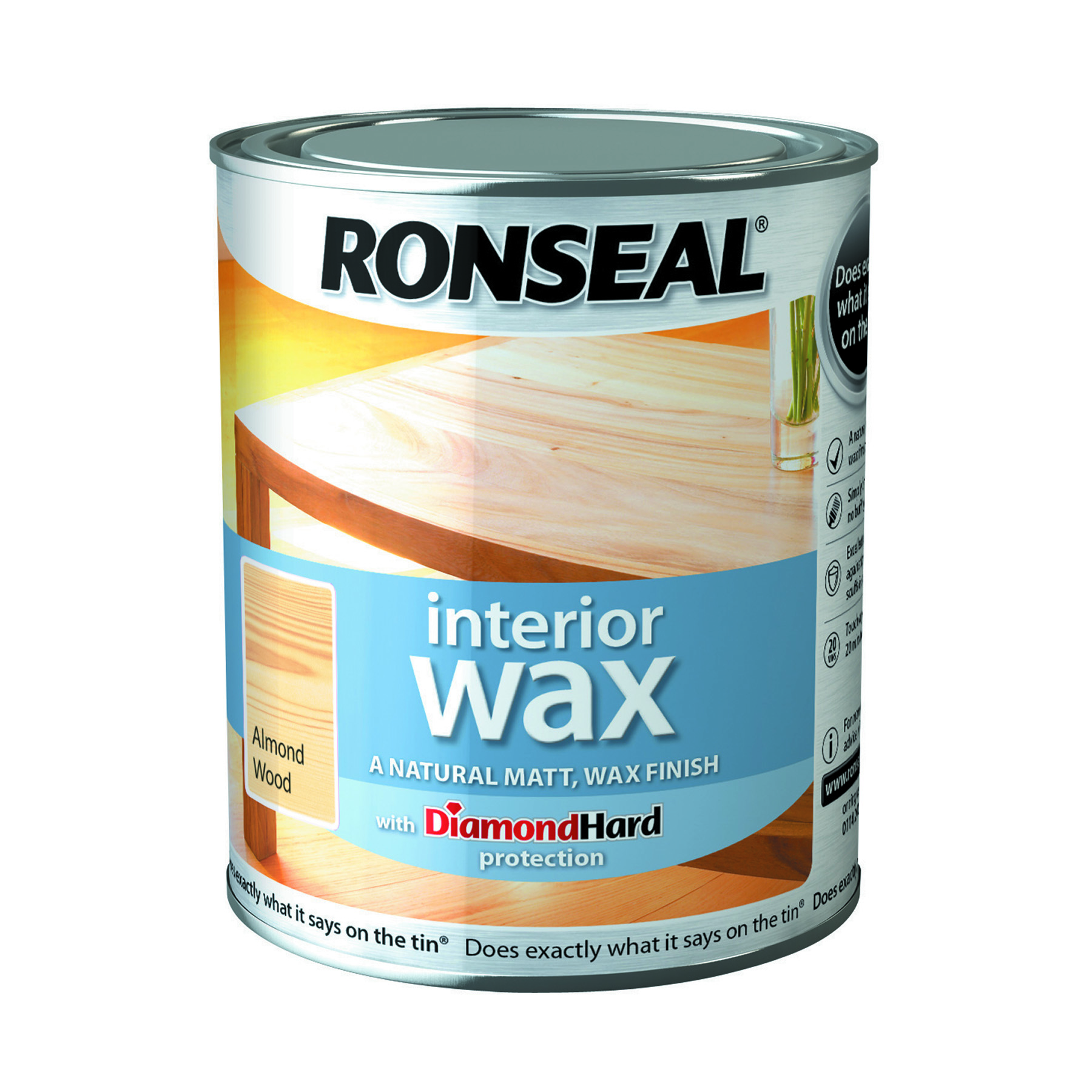 Ronseal Interior Wood Wax 750ml Almond Wood - Intu-DIY - Wallpaper ...