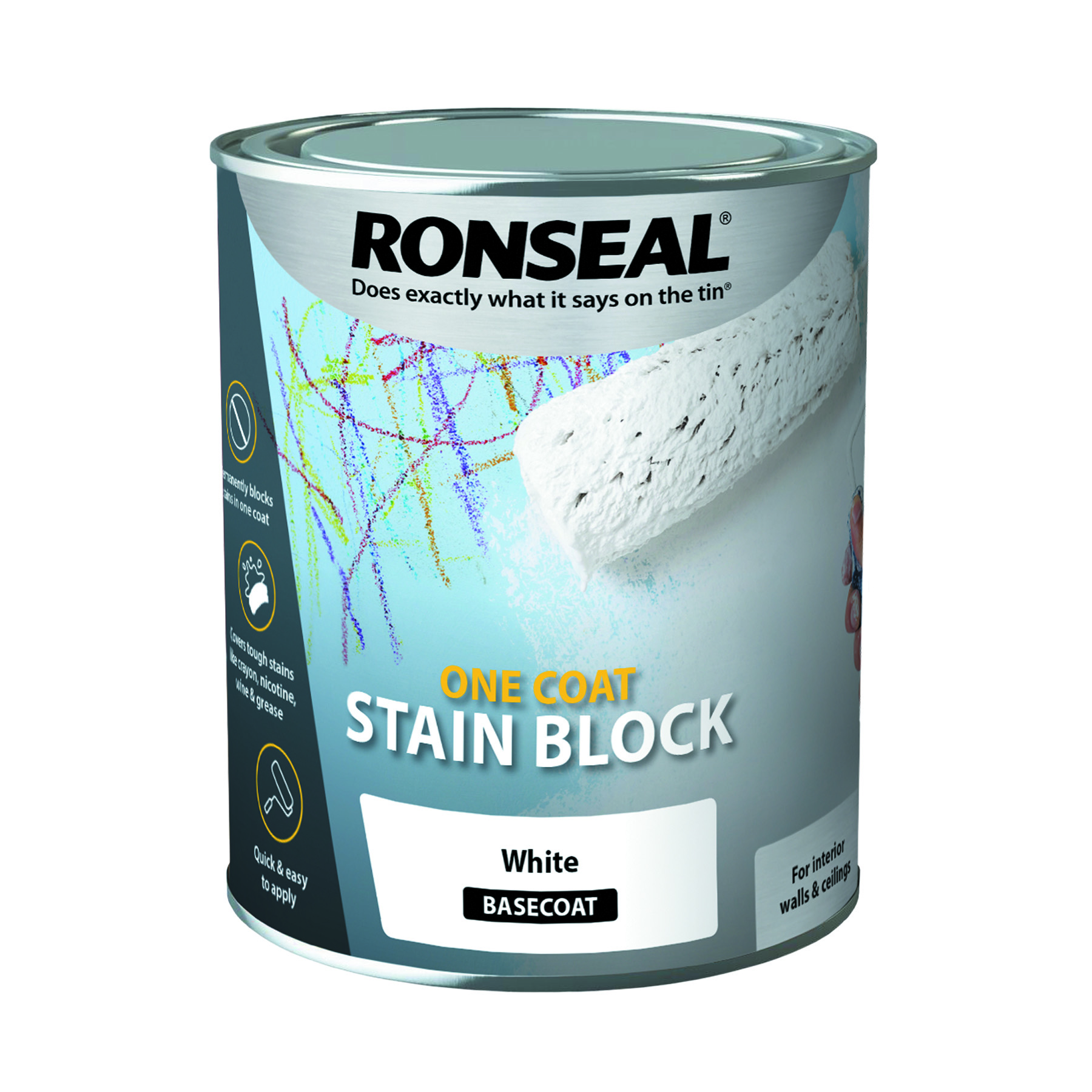 Ronseal One Coat Stain Block White Basecoat 750ml - Intu-DIY ...