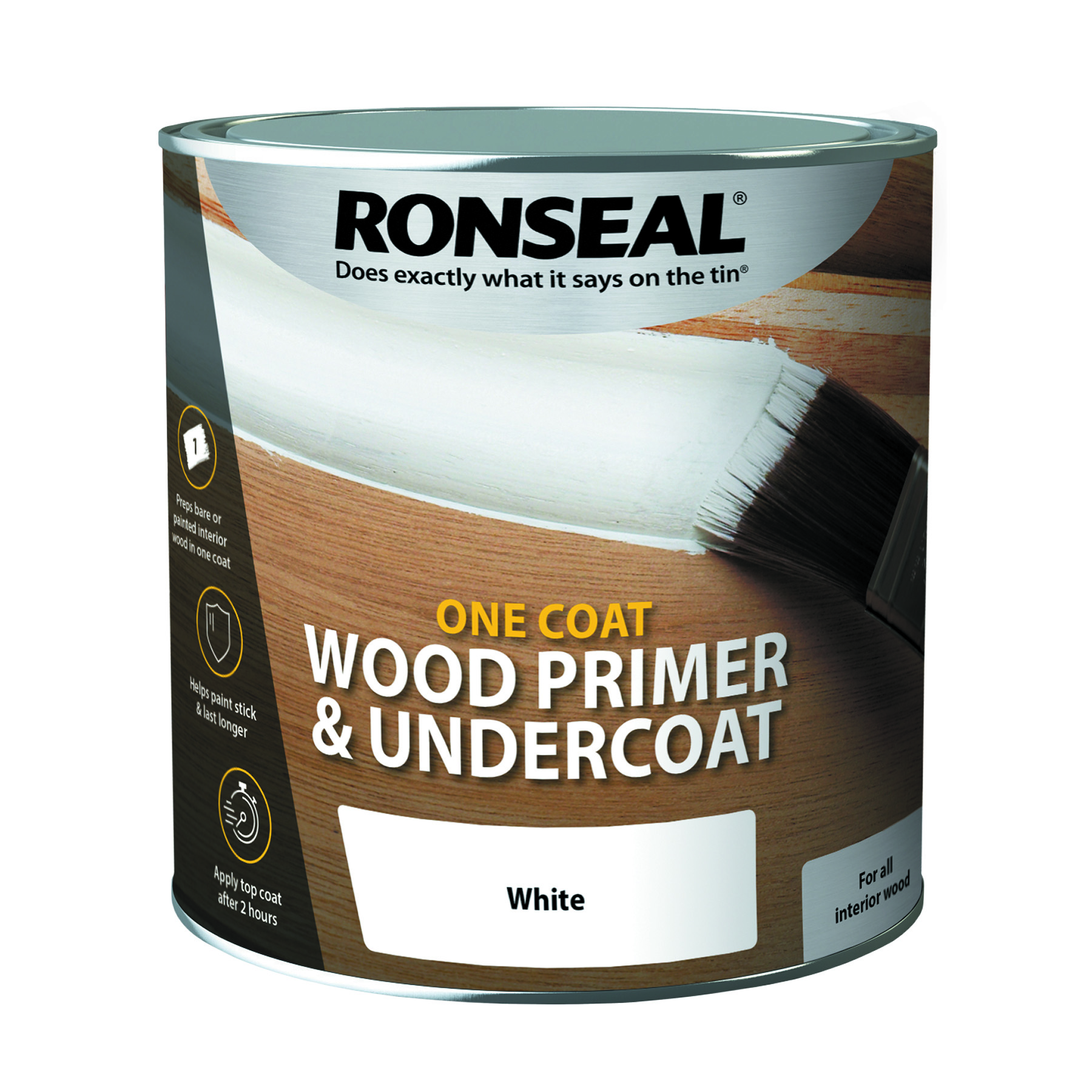 Ronseal One Coat Wood Primer and Undercoat 2.5L White - Intu-DIY ...