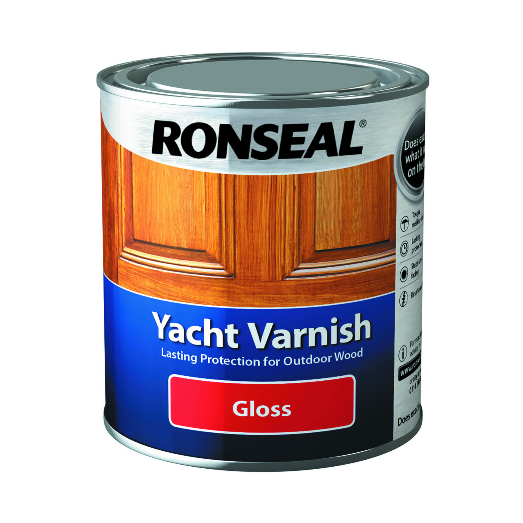 Ronseal Exterior Yacht Varnish Clear Gloss 500ml - Intu-DIY - Wallpaper ...