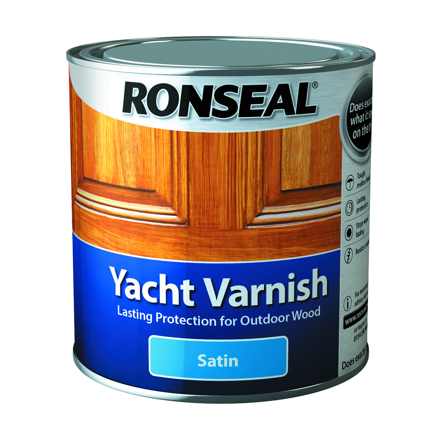 Ronseal Exterior Yacht Varnish Clear Satin 1L - Intu-DIY - Wallpaper ...