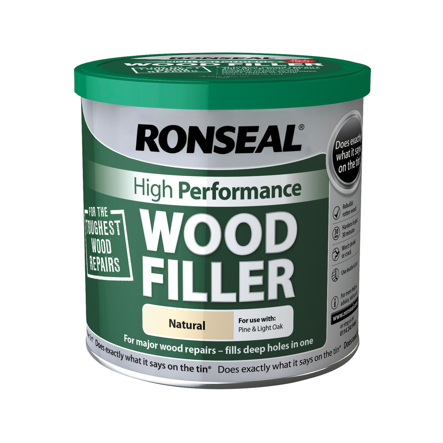 Ronseal High Performance Wood Filler Natural 550g - Intu-DIY ...