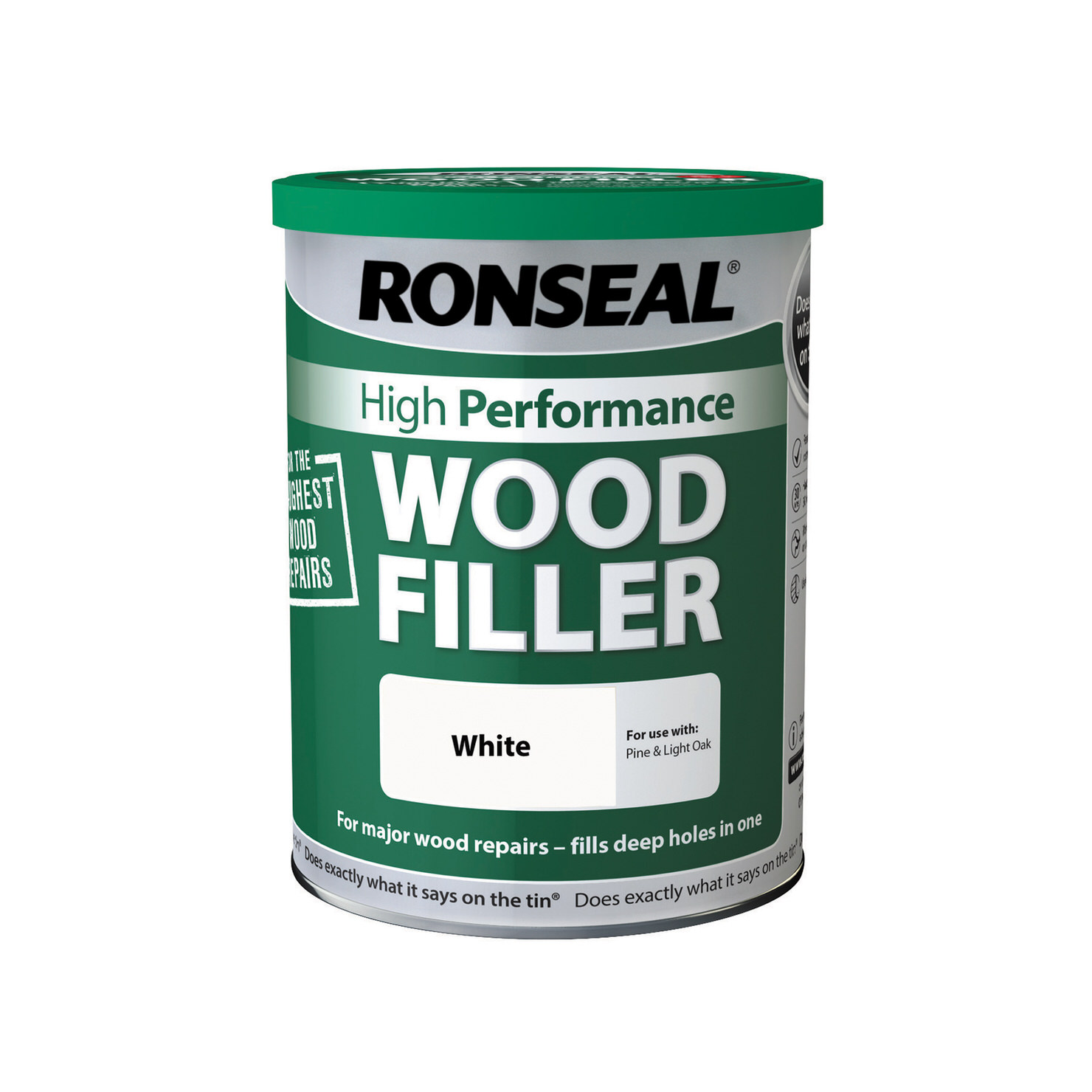 Ronseal High Performance Wood Filler White 1kg - Intu-DIY - Wallpaper ...