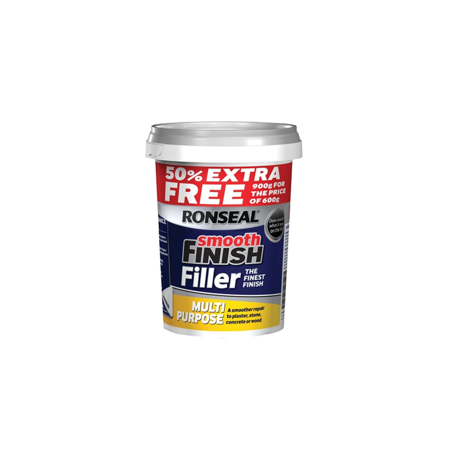 Ronseal Smooth Finish Filler Multi-Purpose Ready Mixed 900g - Intu-DIY ...