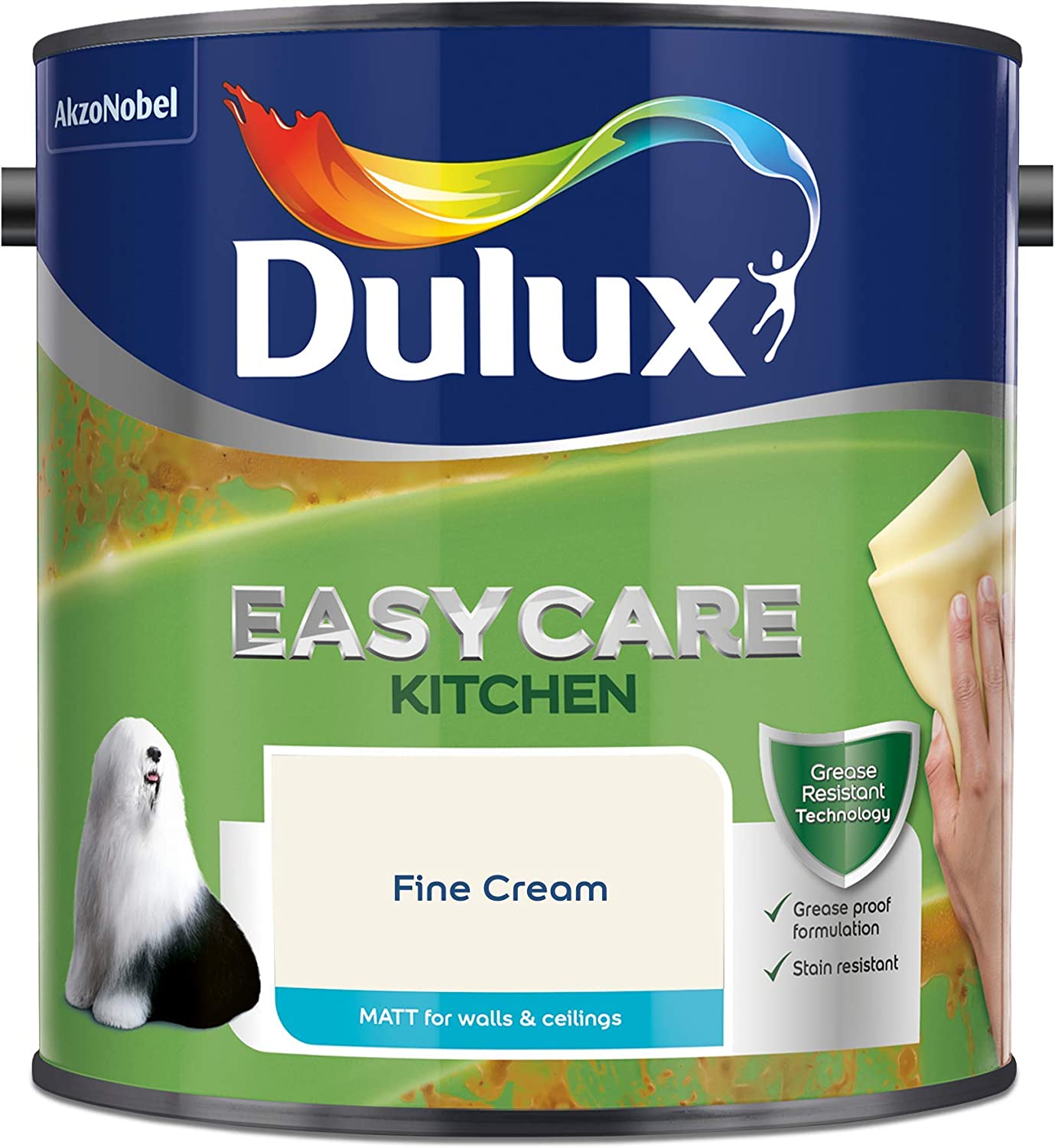 Dulux Easycare Kitchen Paint Emulsion Matt 2.5L Fine Cream - Intu-DIY ...