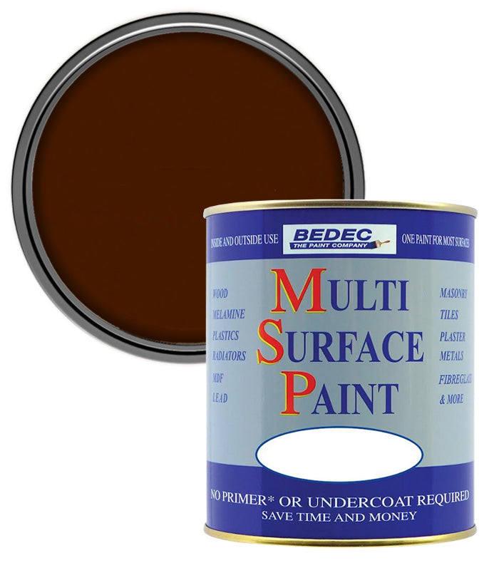 BEDEC 750ML Multi Surface Paint Satin Chocolate - Intu-DIY - Wallpaper ...