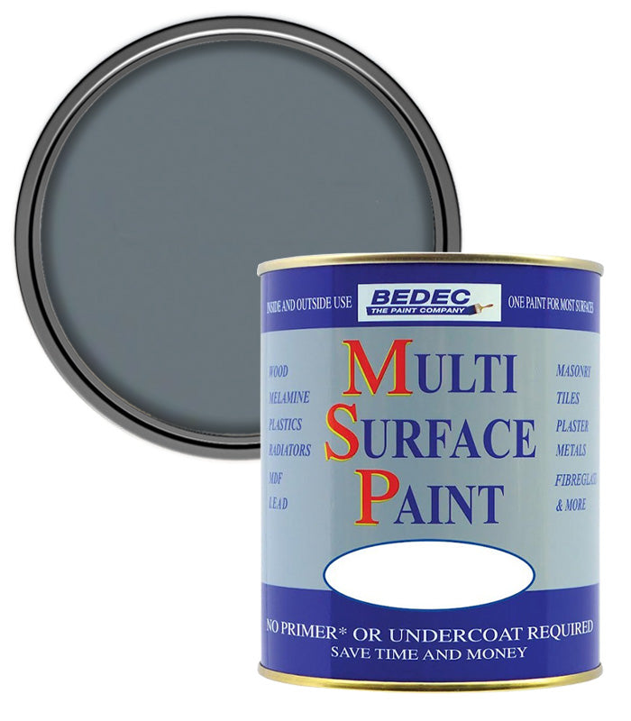 BEDEC 2.5L Multi Surface Paint Dark Grey Matt - Intu-DIY - Wallpaper ...