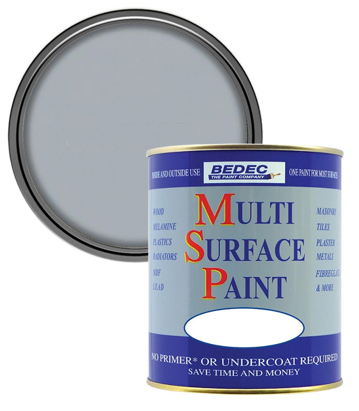 BEDEC 750ML Multi Surface Paint Satin Light Grey - Intu-DIY - Wallpaper ...