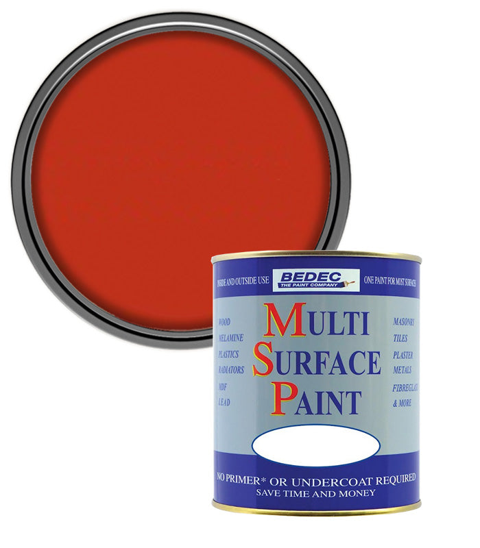 BEDEC 750ML Multi Surface Paint Gloss Red Cossack - Intu-DIY ...
